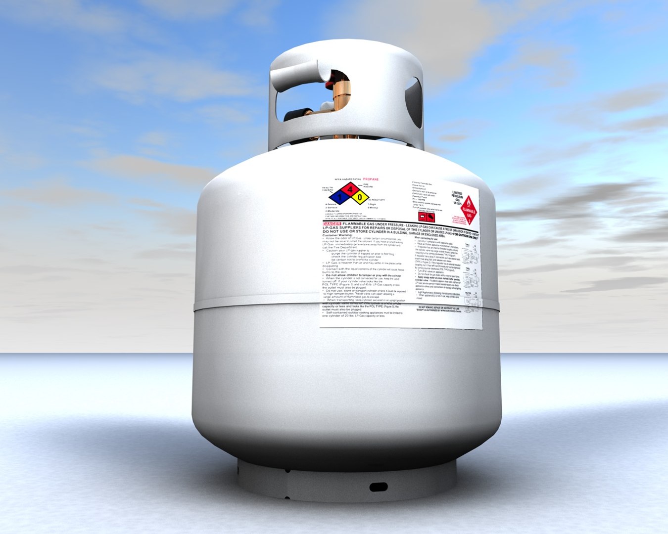 Propane Tank 3d Model