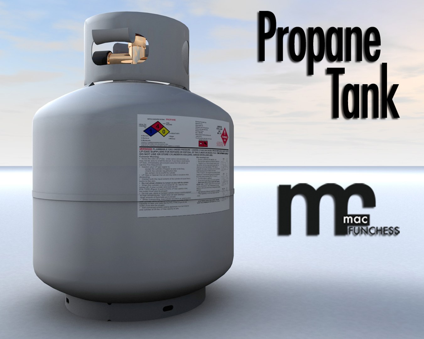 Propane Tank 3d Model