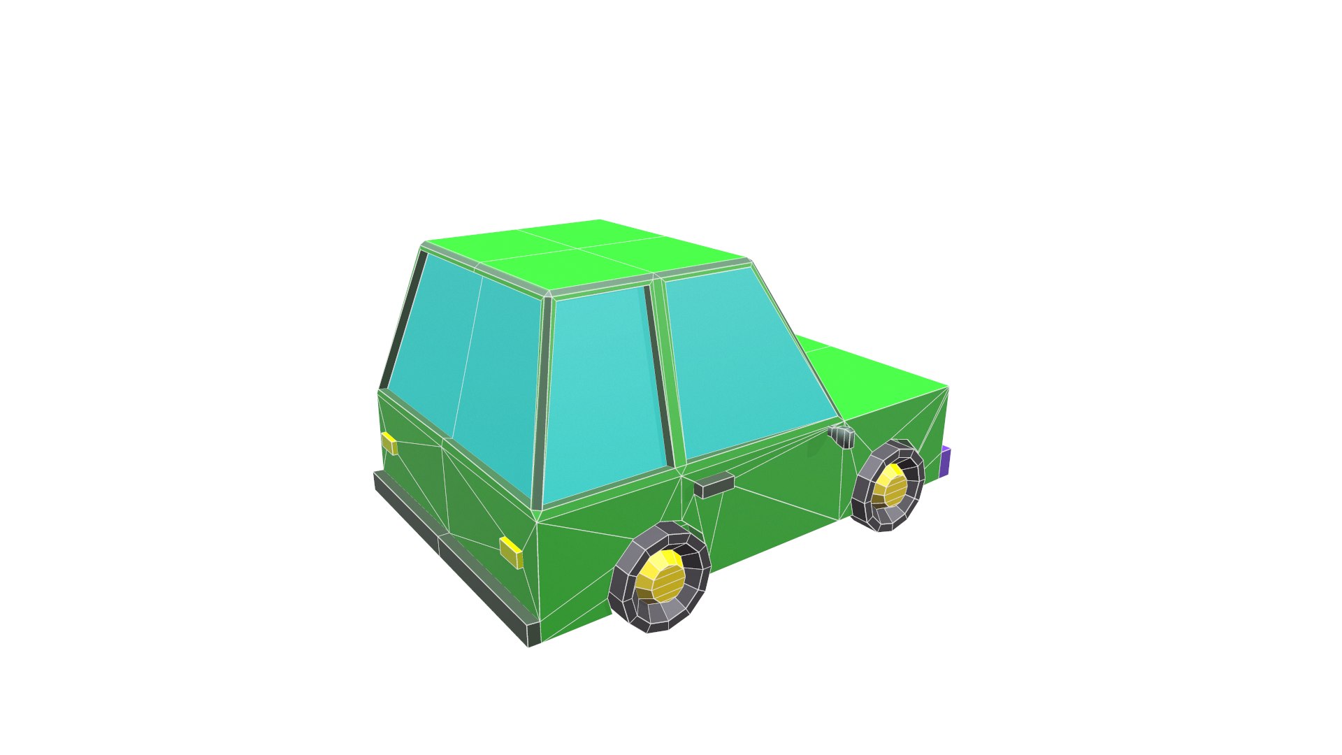Cartoon Car Model - TurboSquid 2269113