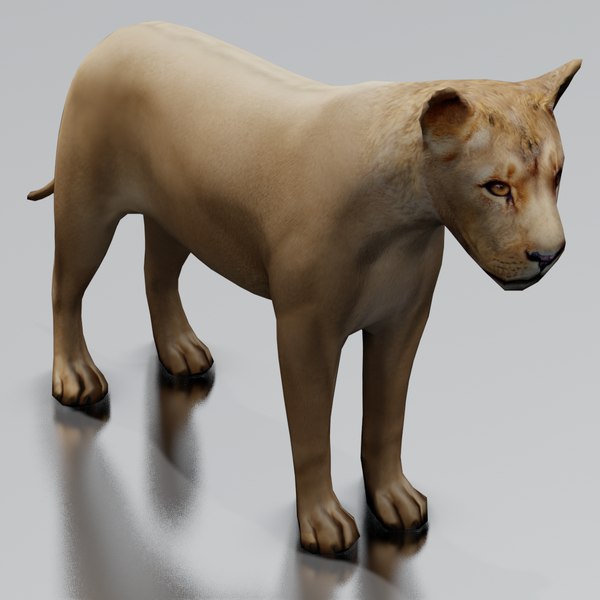 3D lioness 3d model - TurboSquid 2042854