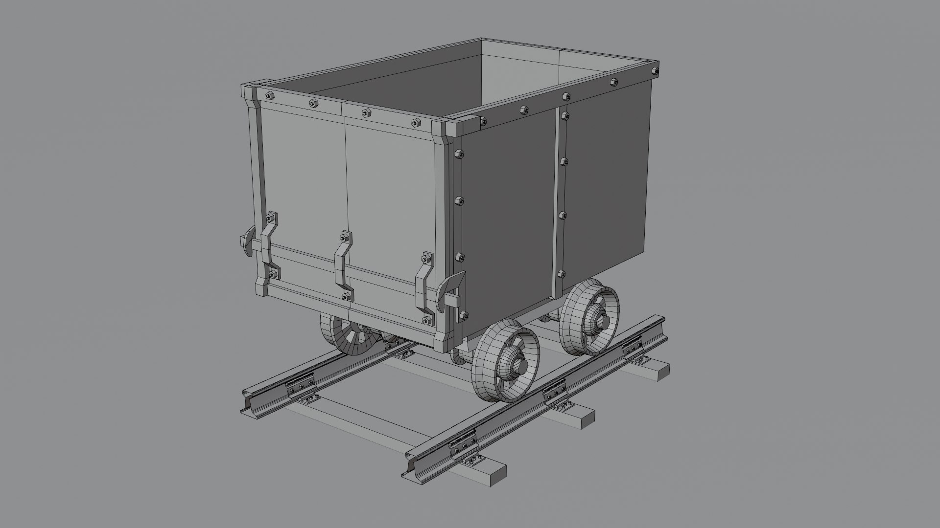 3D Model MINE CART - TurboSquid 2339626