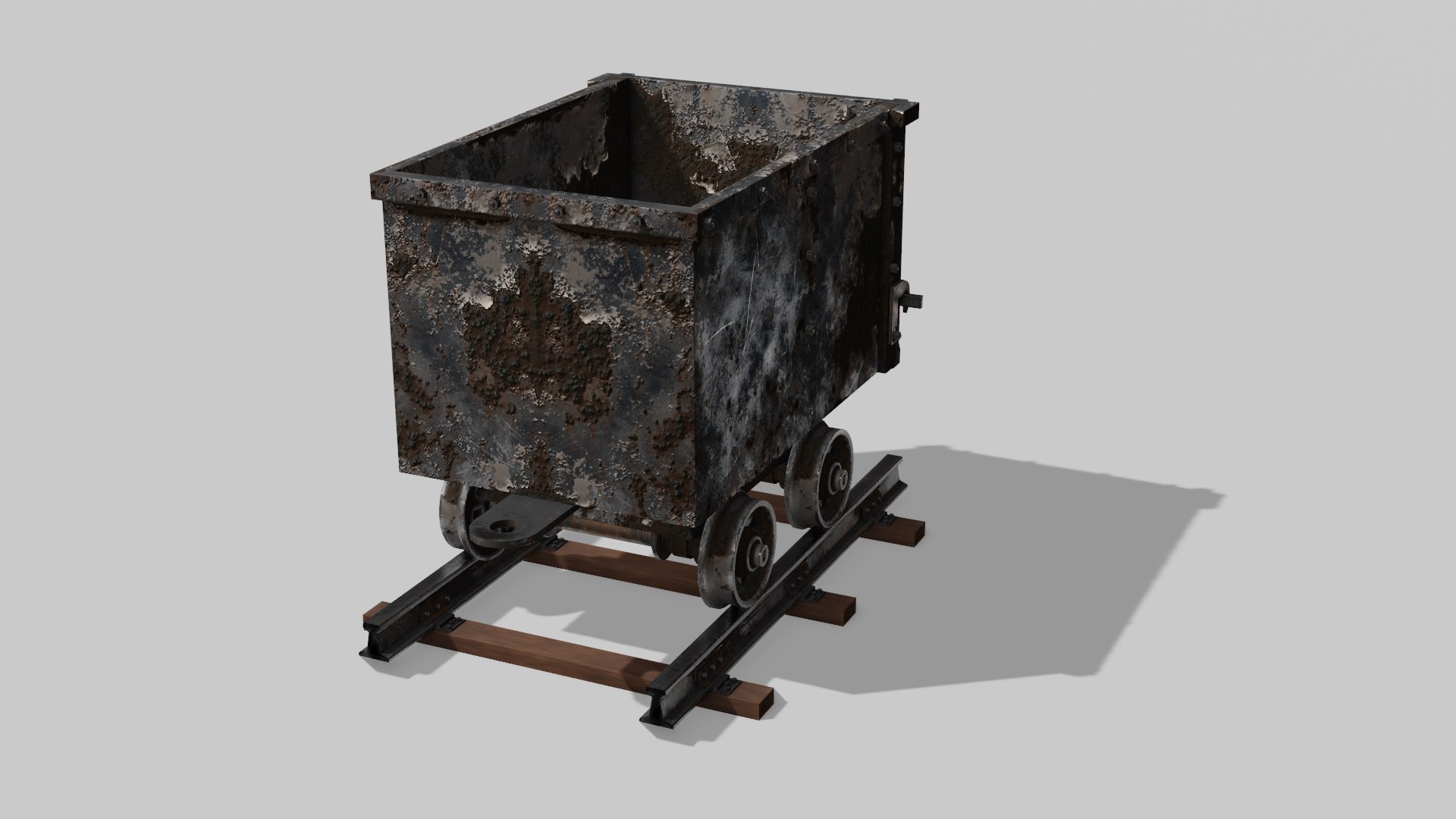 3D Model MINE CART - TurboSquid 2339626
