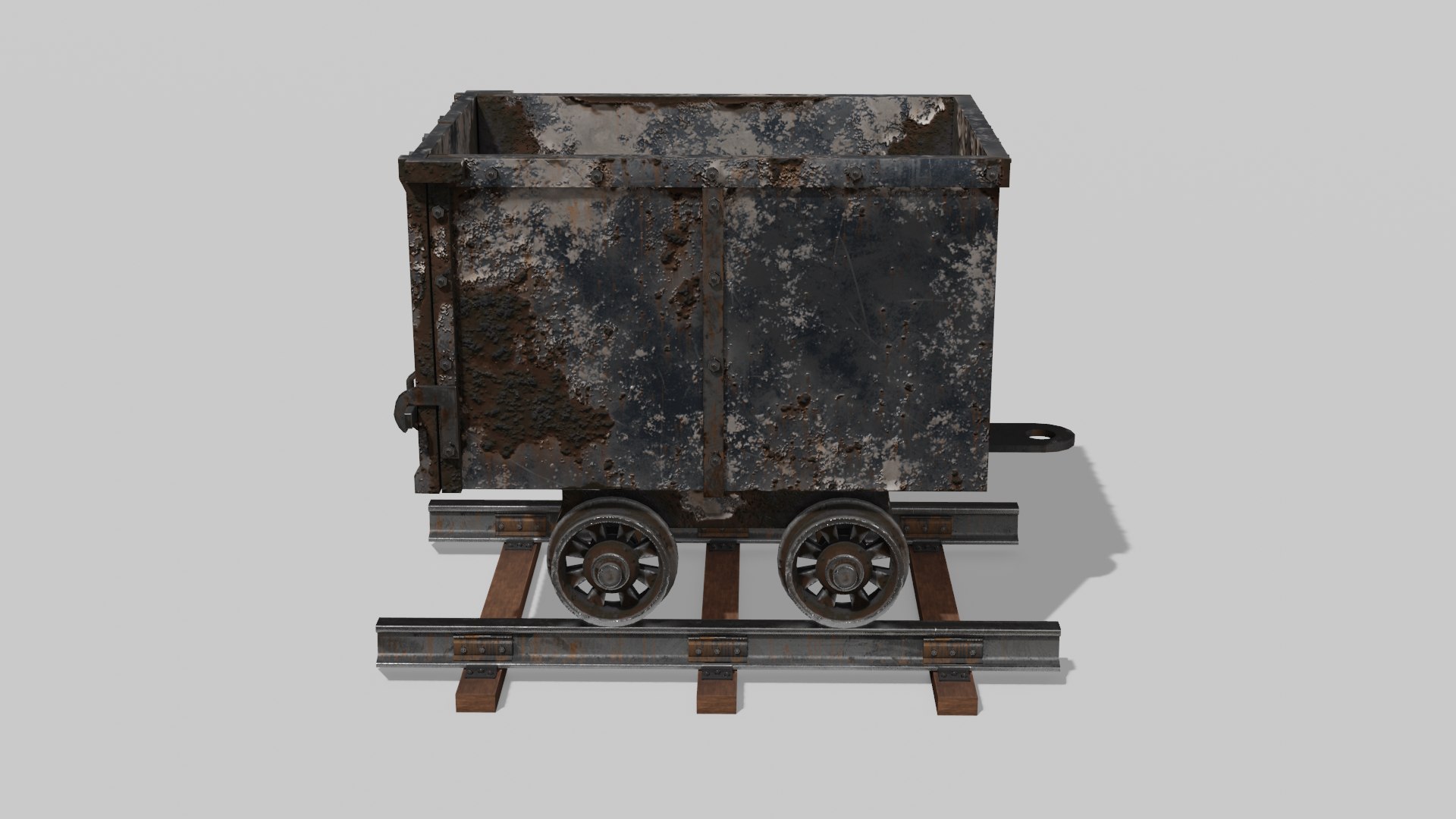 3D Model MINE CART - TurboSquid 2339626
