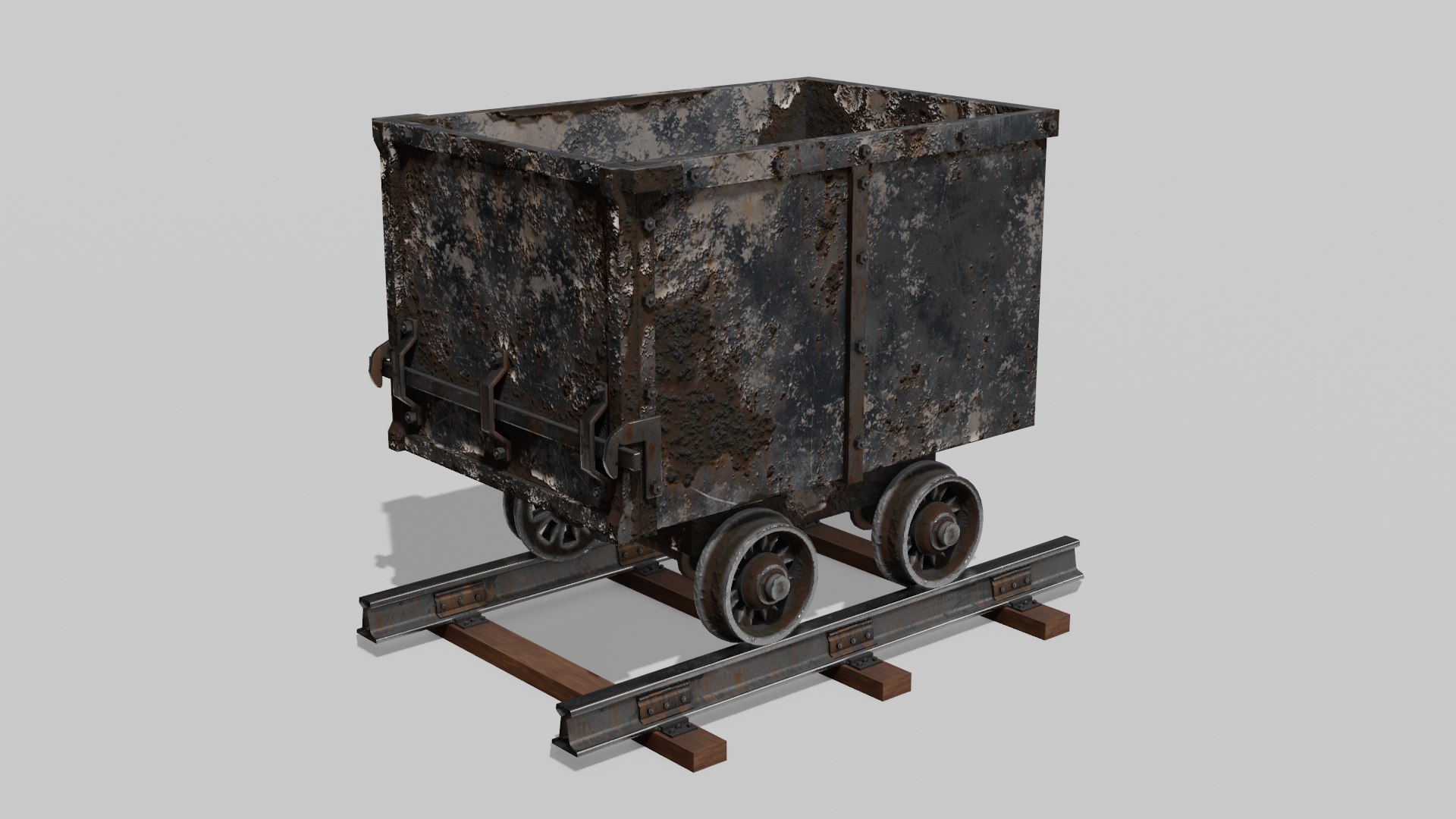 3D Model MINE CART - TurboSquid 2339626