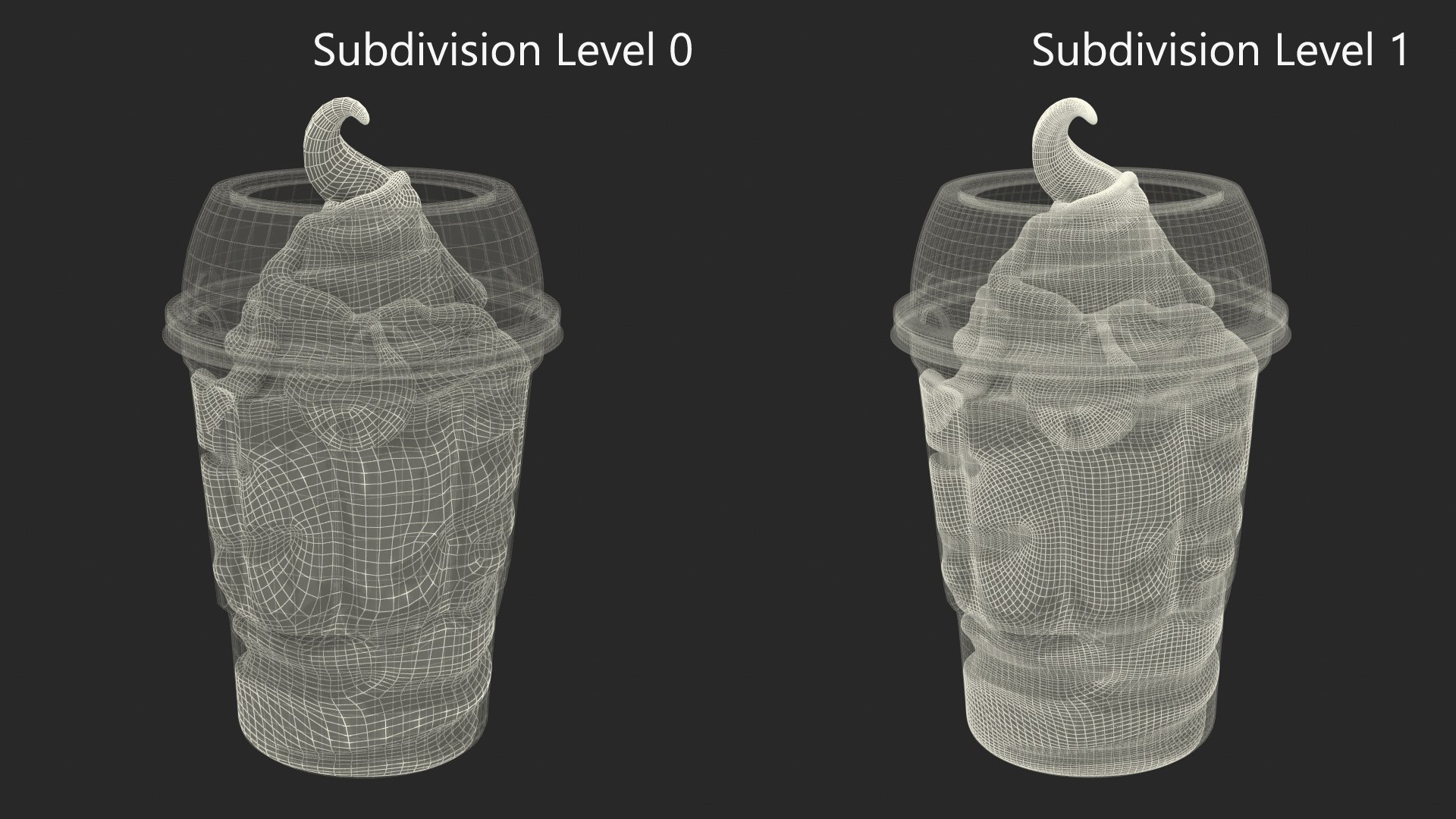 McDonalds McSundae Ice Cream With Chocolate Topping 3D Model ...