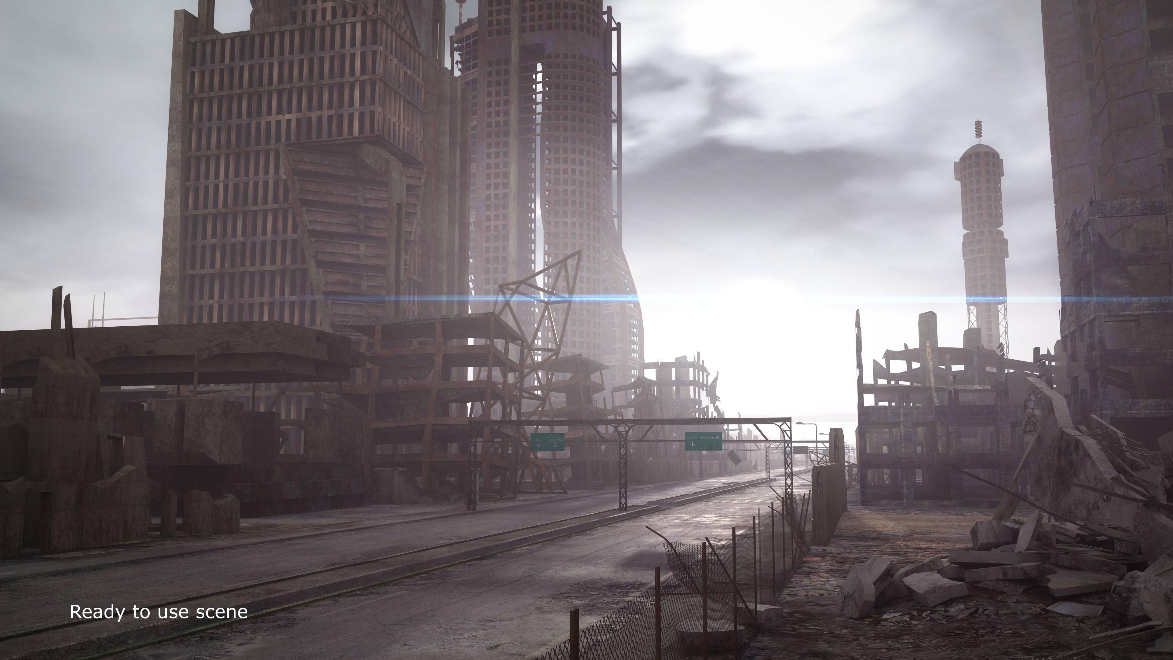 Zestaw Dystopia od 3DmKits Ruined City Model 3D - TurboSquid 1799879