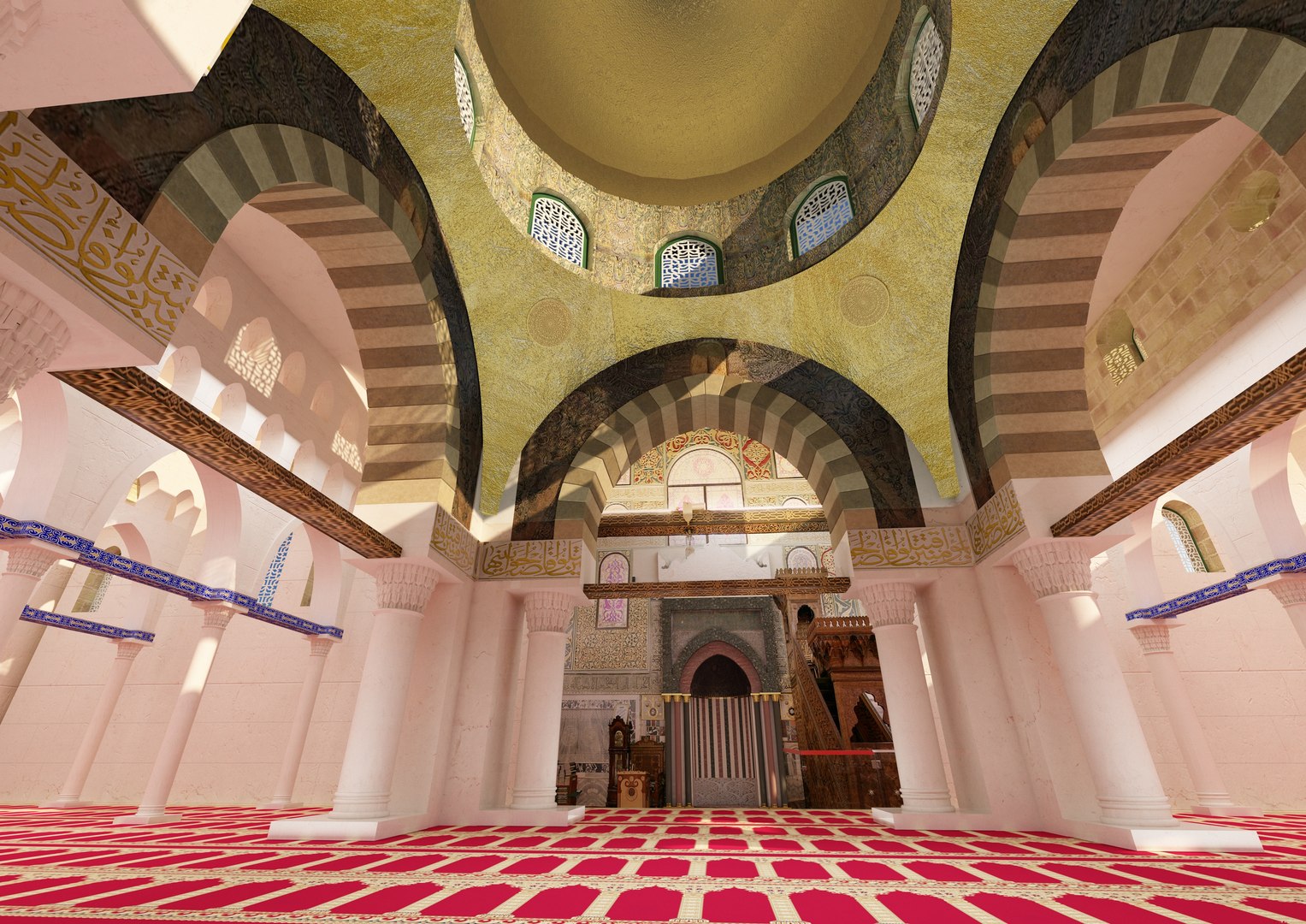 3D Al-aqsa Mosque Architecture Interior Model - TurboSquid 1333008