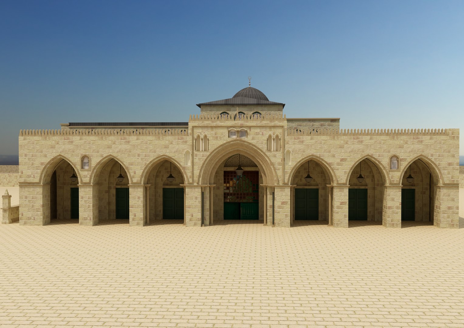 3D Al-aqsa Mosque Architecture Interior Model - TurboSquid 1333008