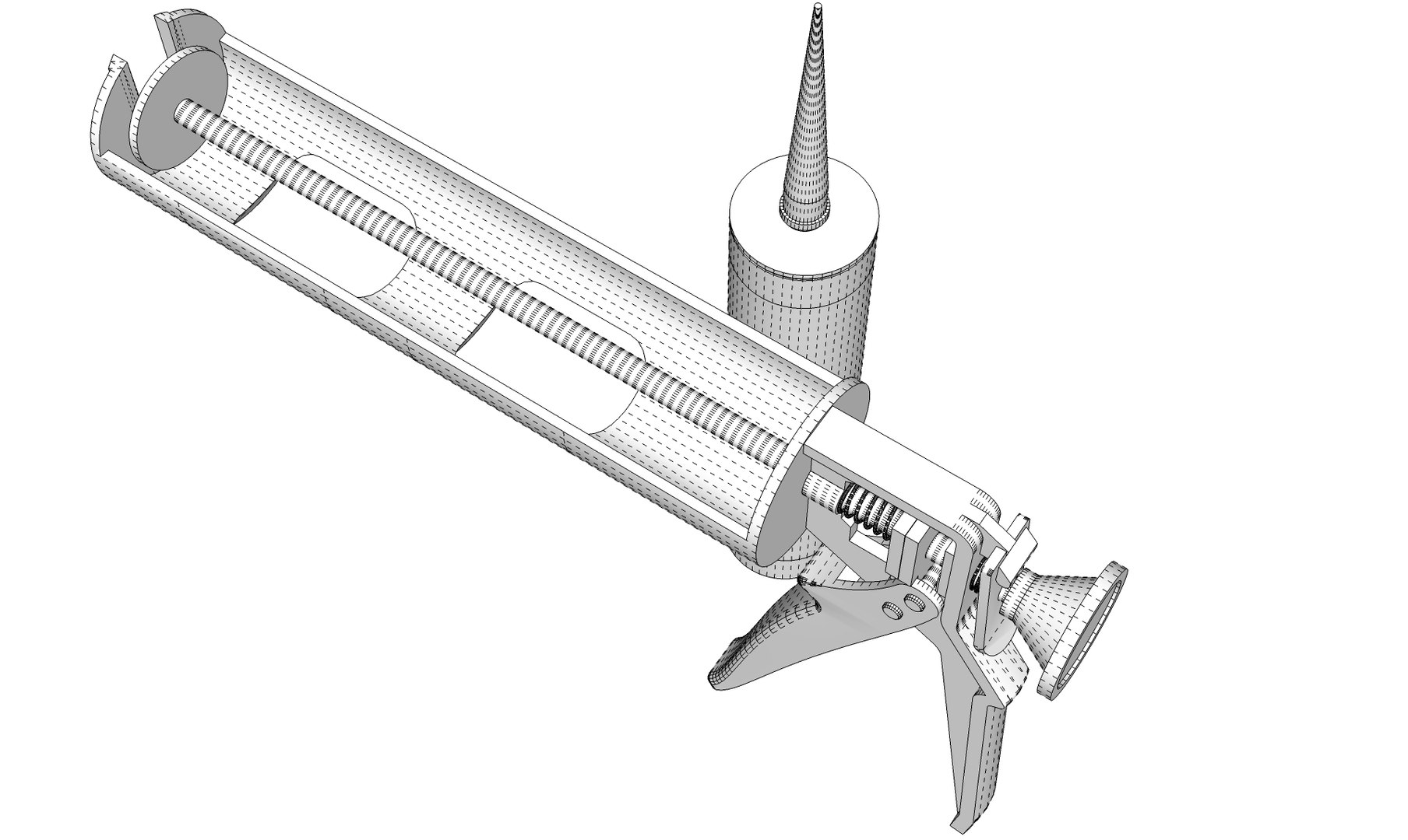 3D Model Silicone Gun - TurboSquid 1682645