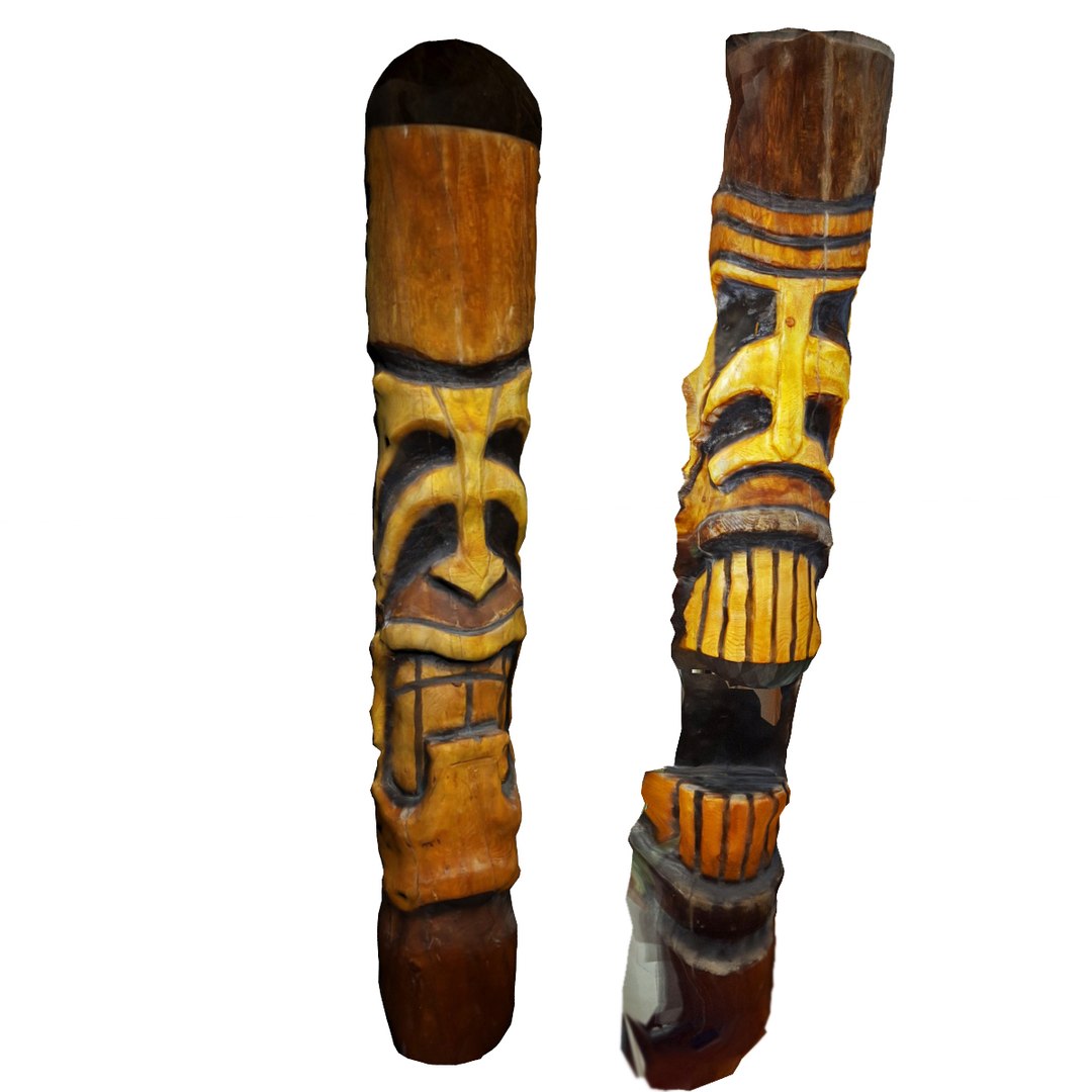 2 Tiki 3d Model
