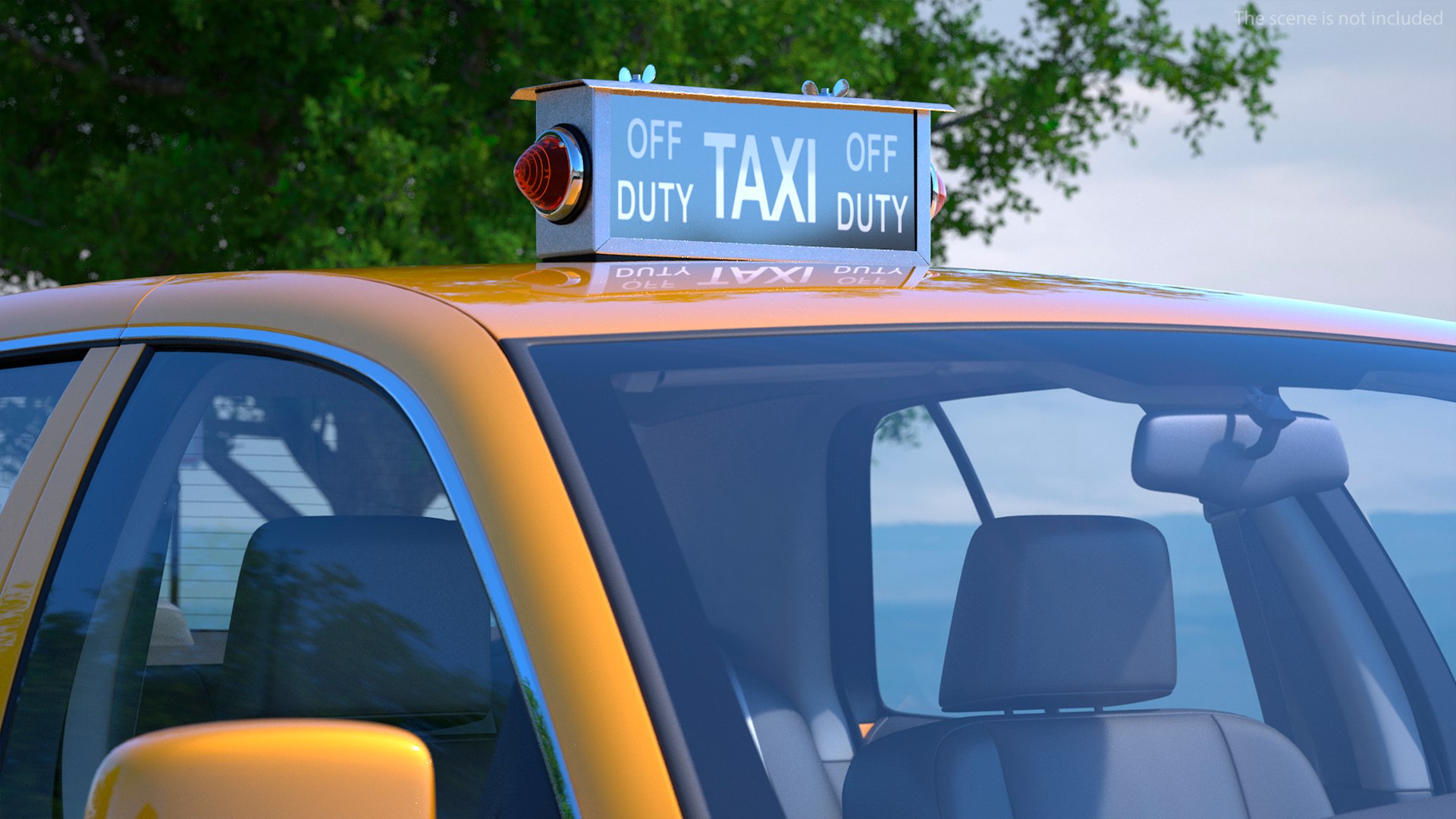 Retro Taxi Sign 3D Model - TurboSquid 2015816