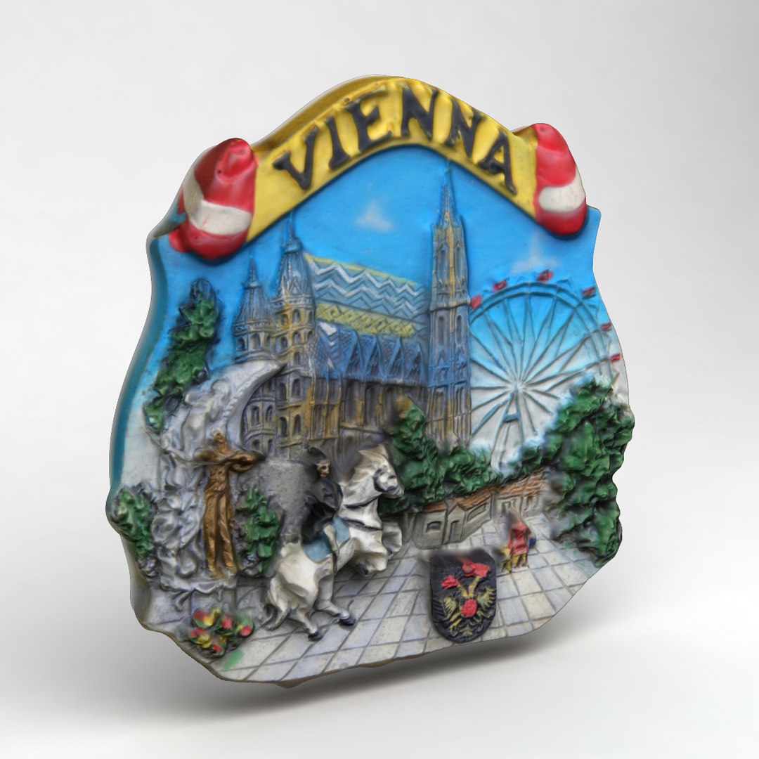 Vienna Austria Magnet Souvenir 3d 3ds