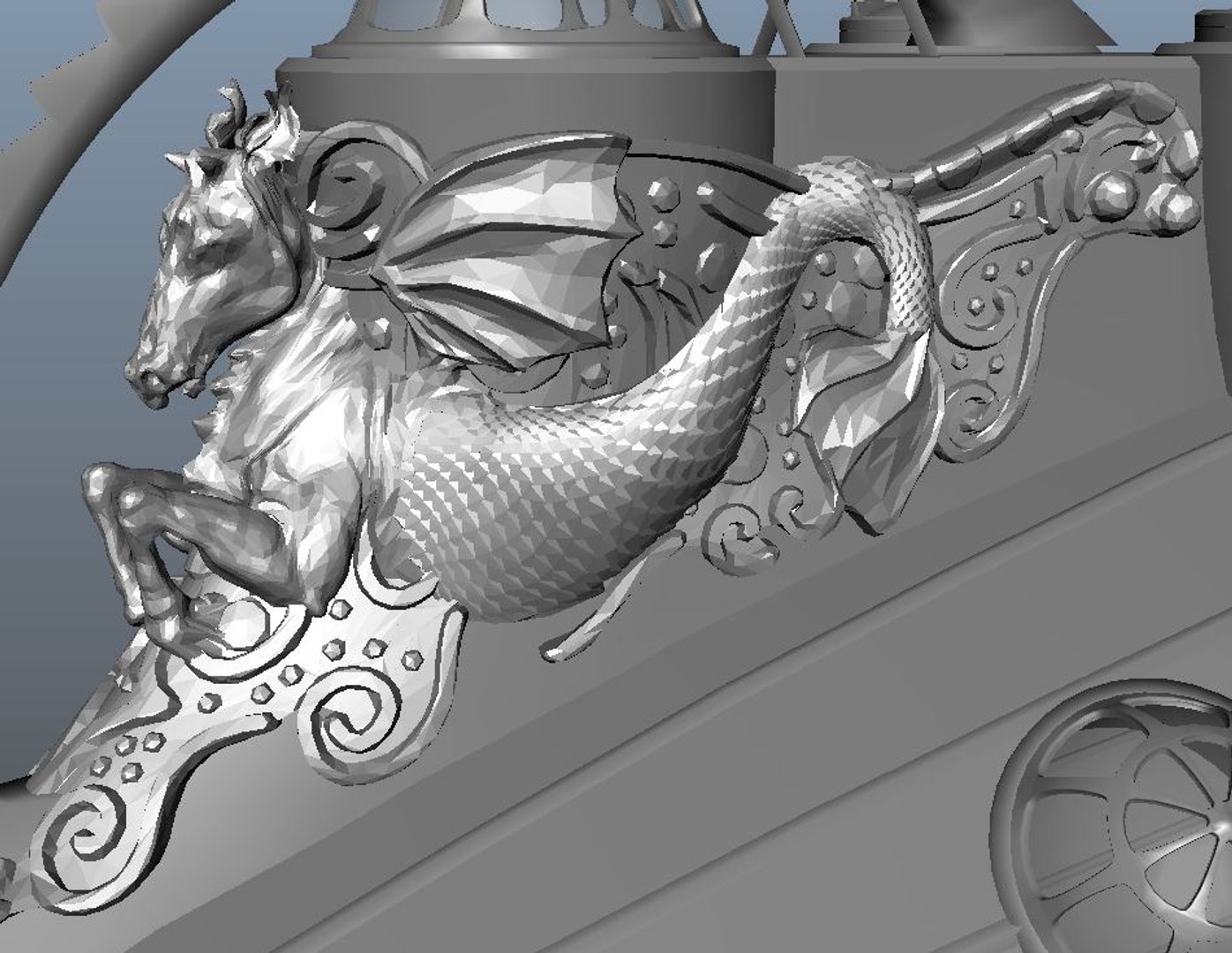 Steampunk Steam Submarine 3d Model