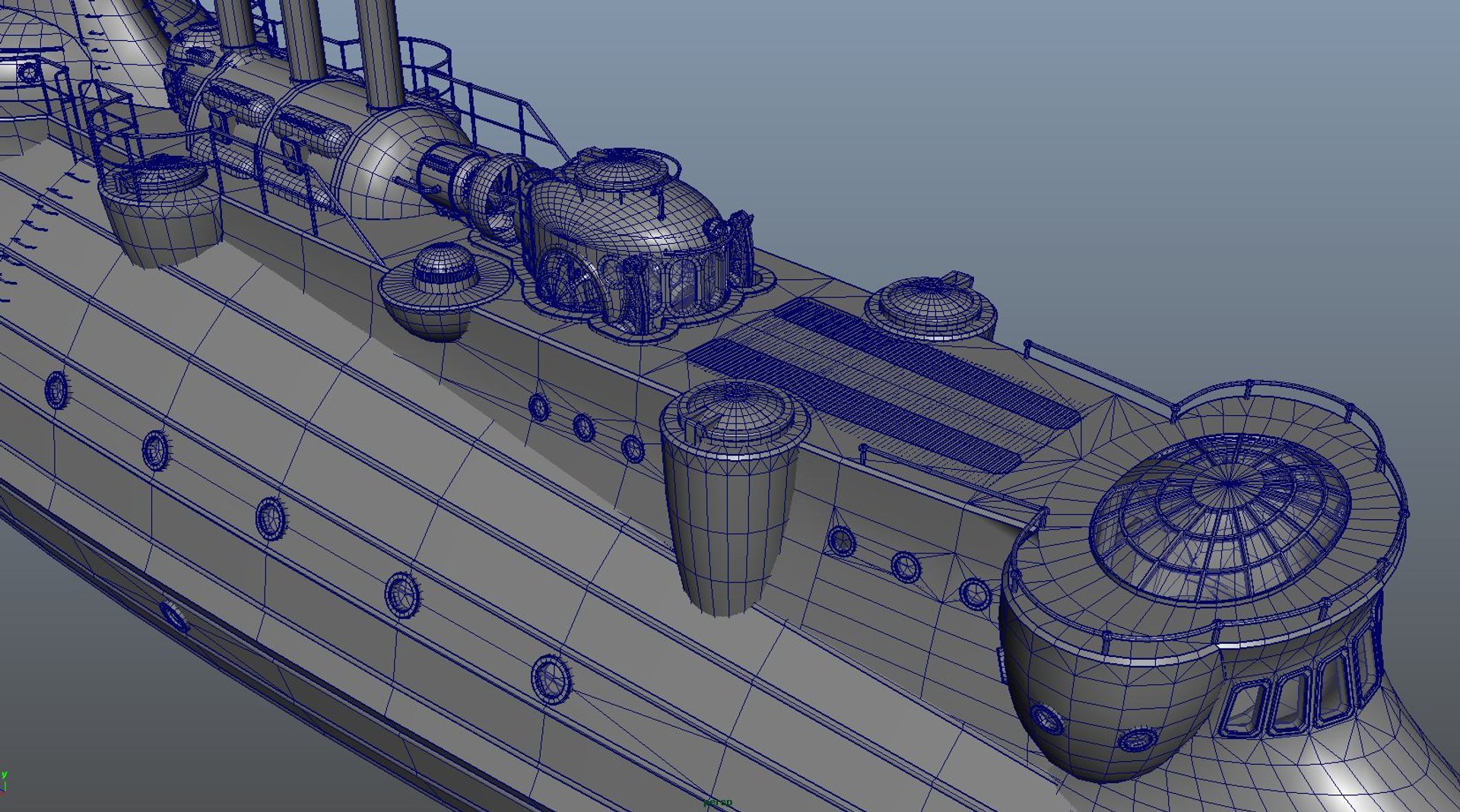 Steampunk Steam Submarine 3d Model