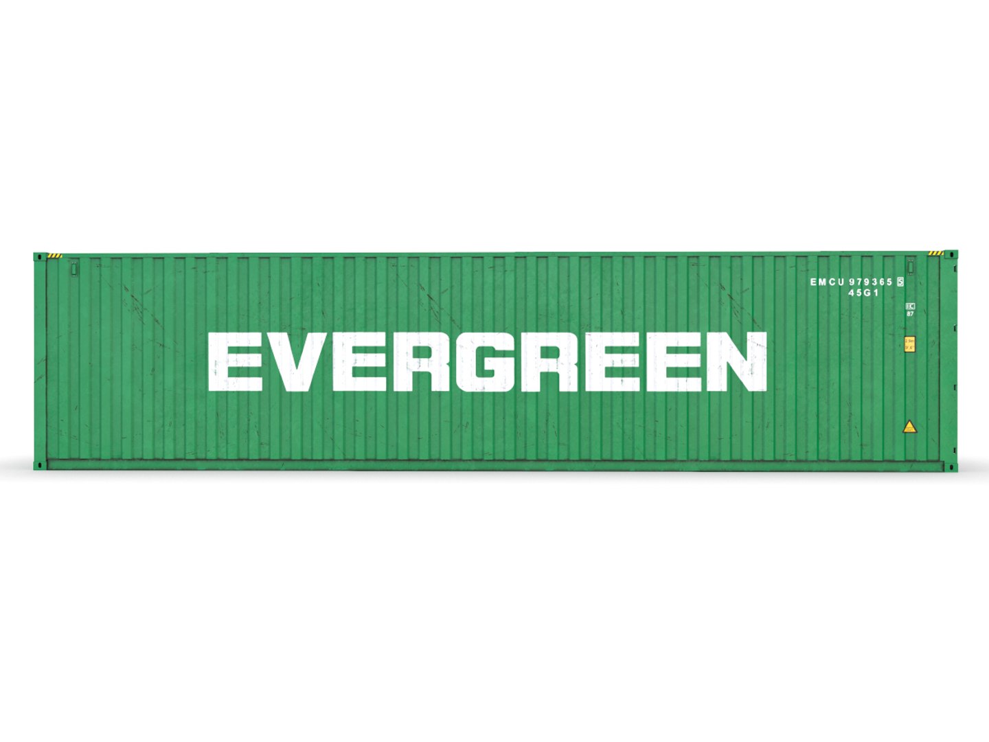 3D Shipping Container Evergreen 40 - TurboSquid 1656120