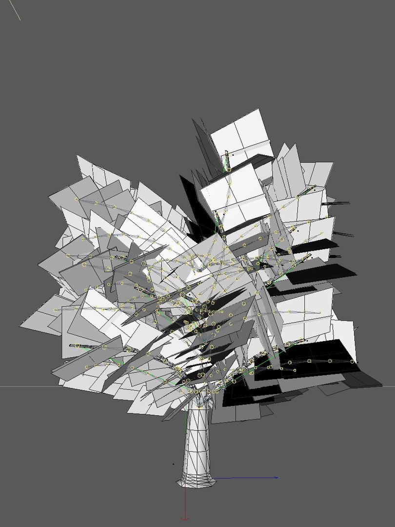 3d bush animations tree model