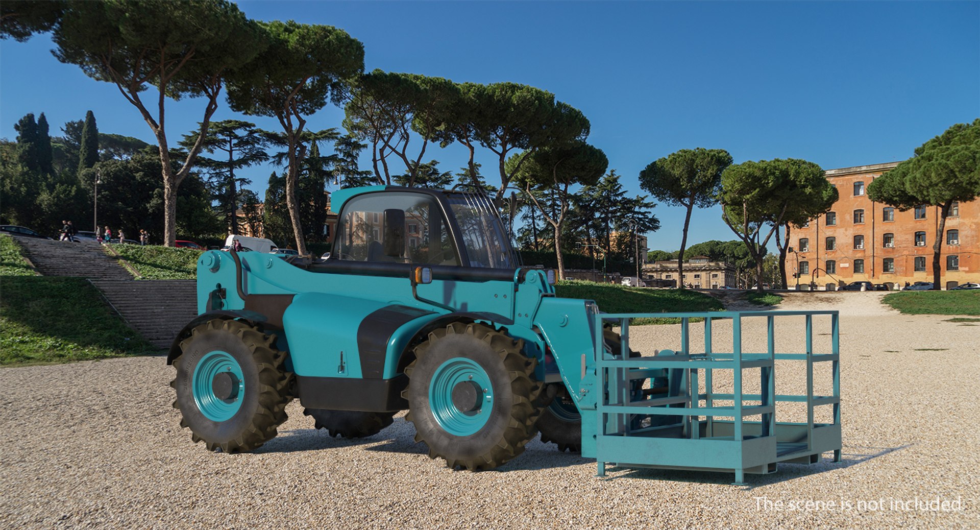 3D Aerial Platform Telehandler Handler - TurboSquid 1410970