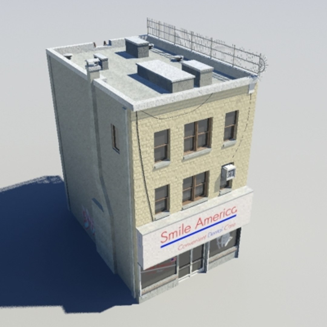 city building store - 3d max