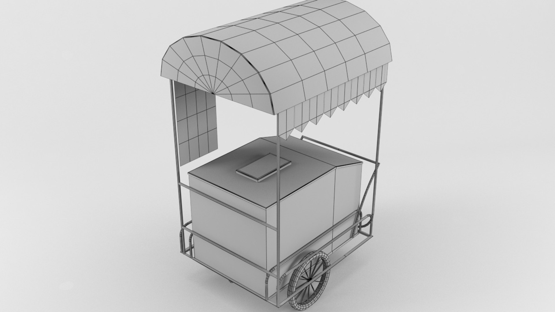 Indian Shopping Carts 3d Model