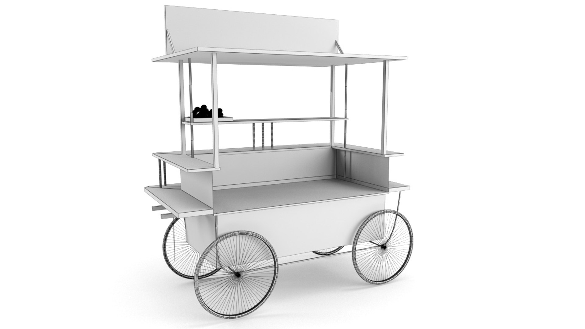 Indian Shopping Carts 3d Model
