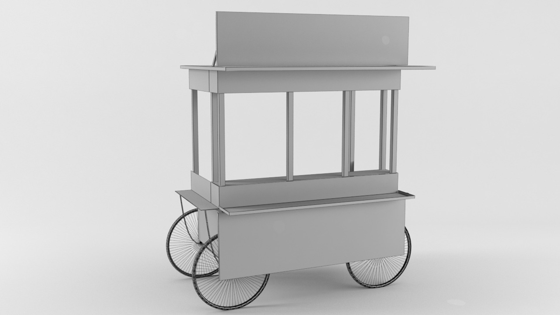 Indian Shopping Carts 3d Model
