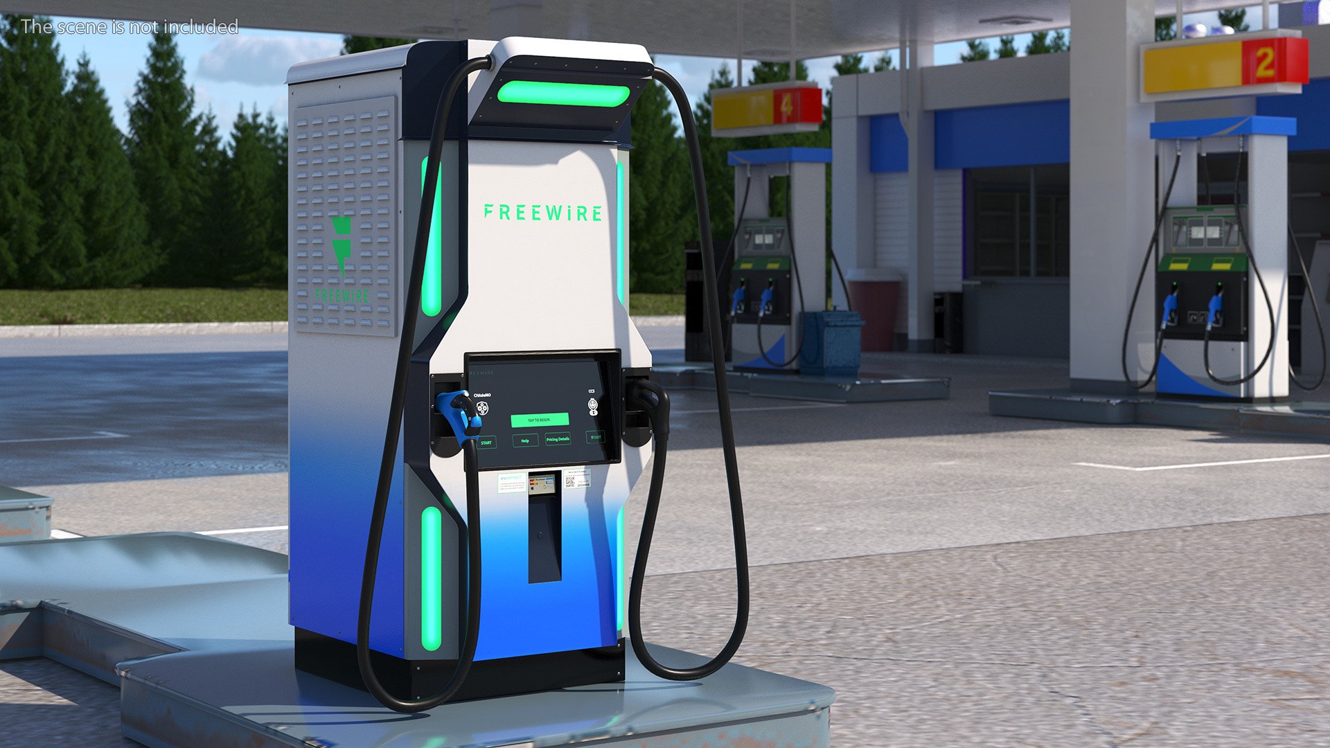 3D Freewire Ultrafast EV Boost Charger 200 Blue Rigged - TurboSquid 2166939