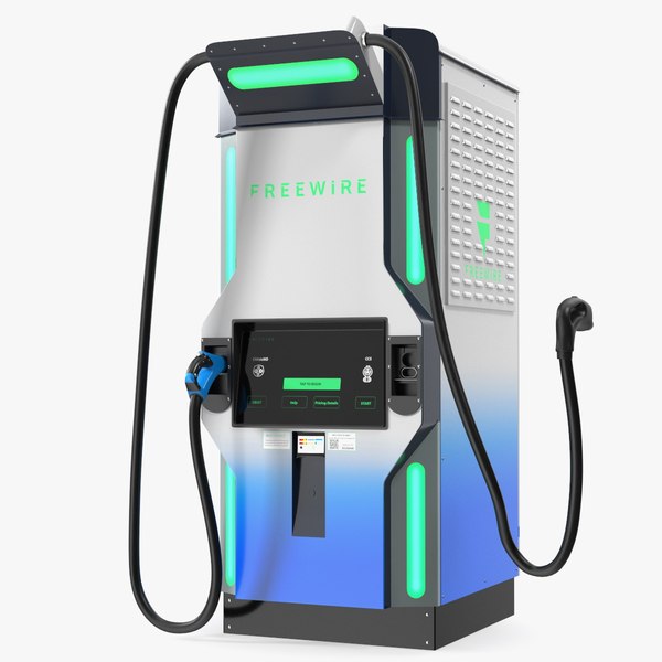 modelo 3d Cargador Freewire Ultrafast EV Boost 200 Azul Rigged ...