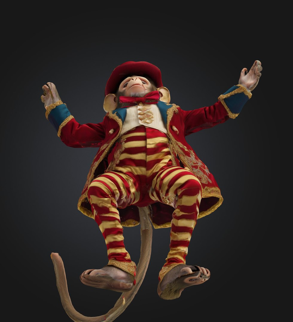 3D Circus Monkey Performer Model - TurboSquid 2423861