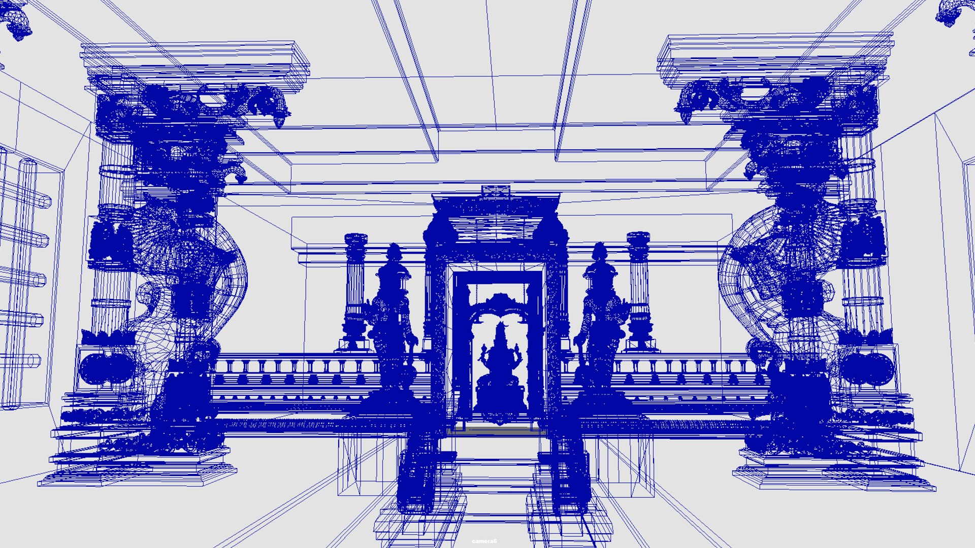 Kamatchi Amman Temple Interior 3D Model - TurboSquid 2343707