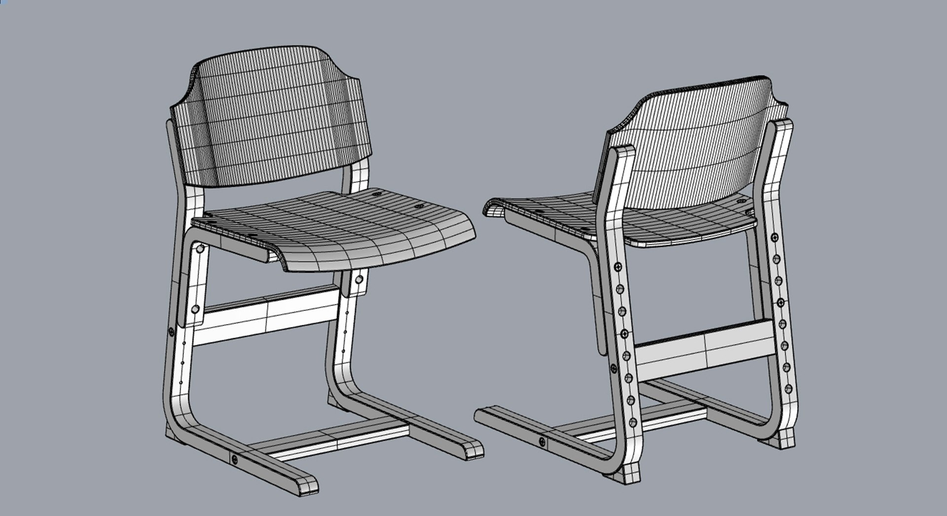 Kids Chair 3D Model - TurboSquid 1919002