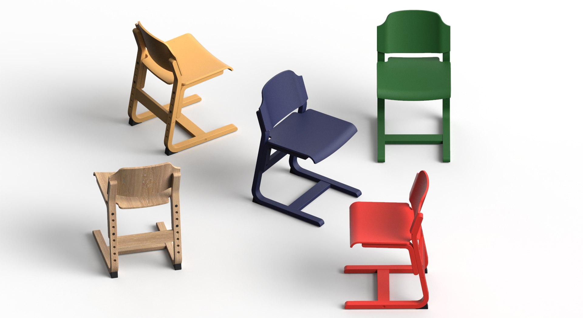 Kids Chair 3D Model - TurboSquid 1919002