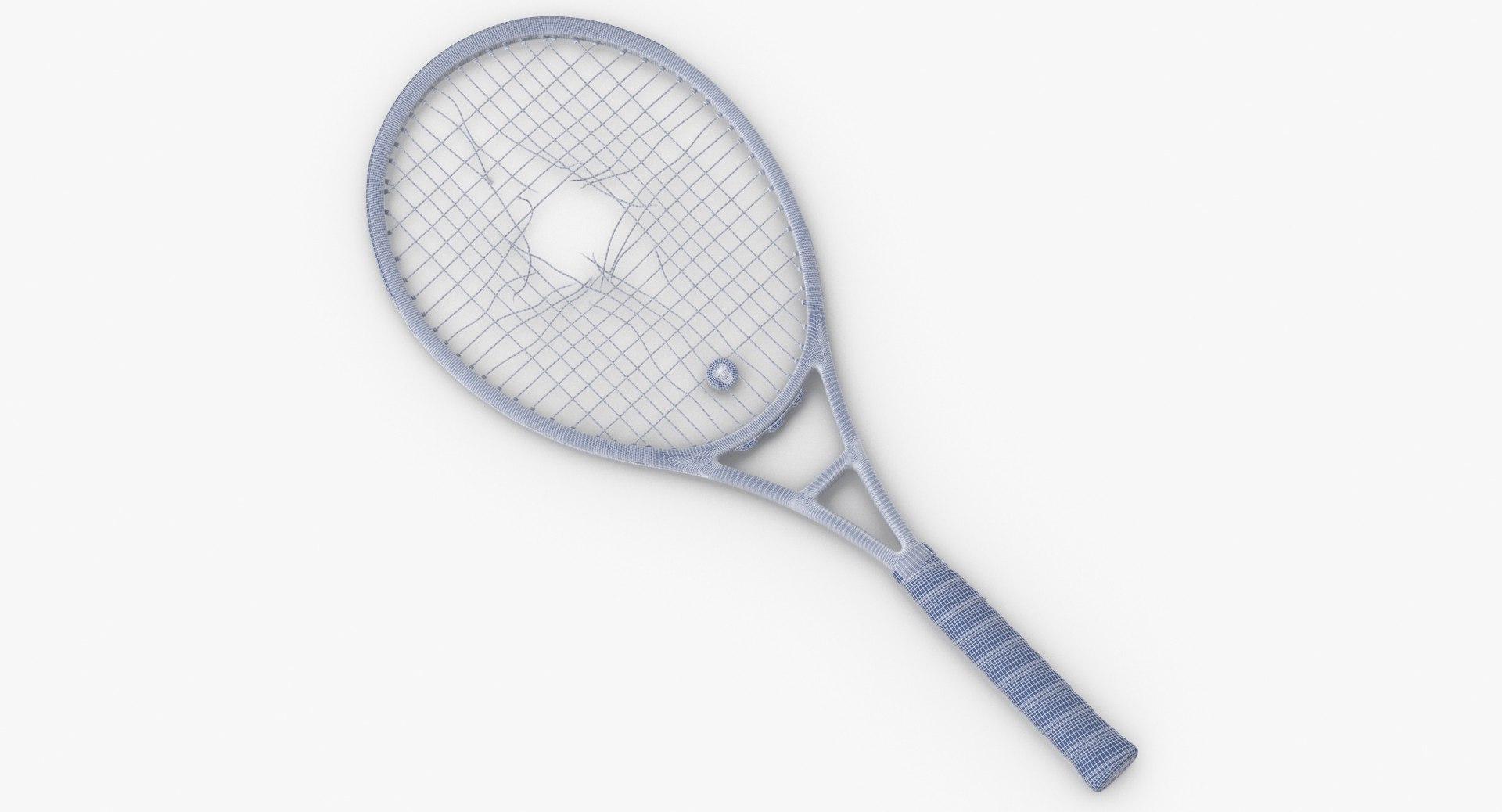 Tennis Racket Hole Model - TurboSquid 1562459