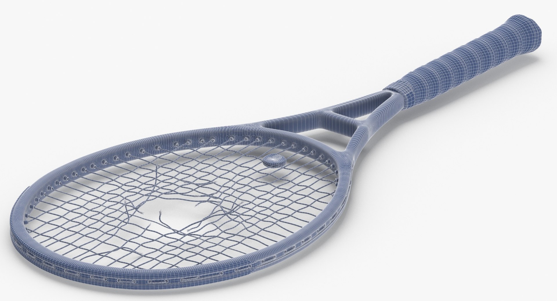 Tennis Racket Hole Model - TurboSquid 1562459