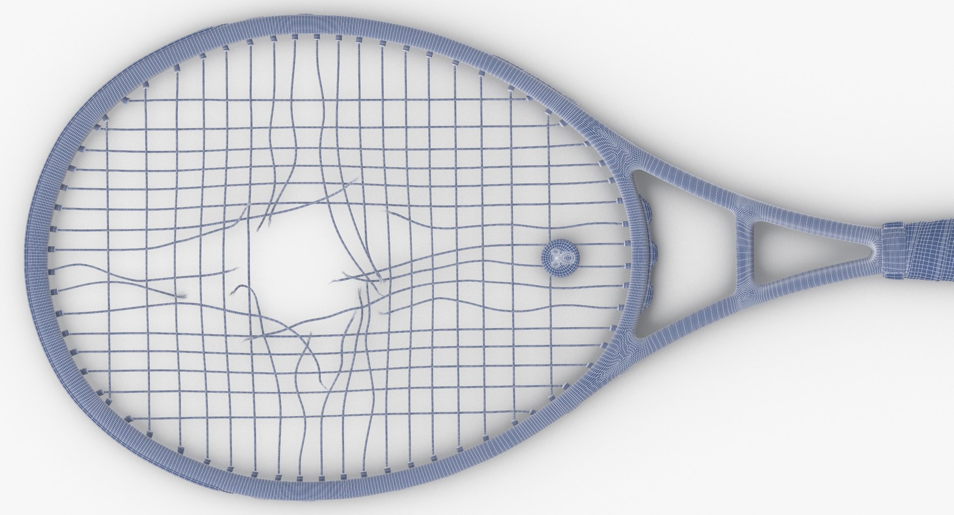 Tennis Racket Hole Model - TurboSquid 1562459