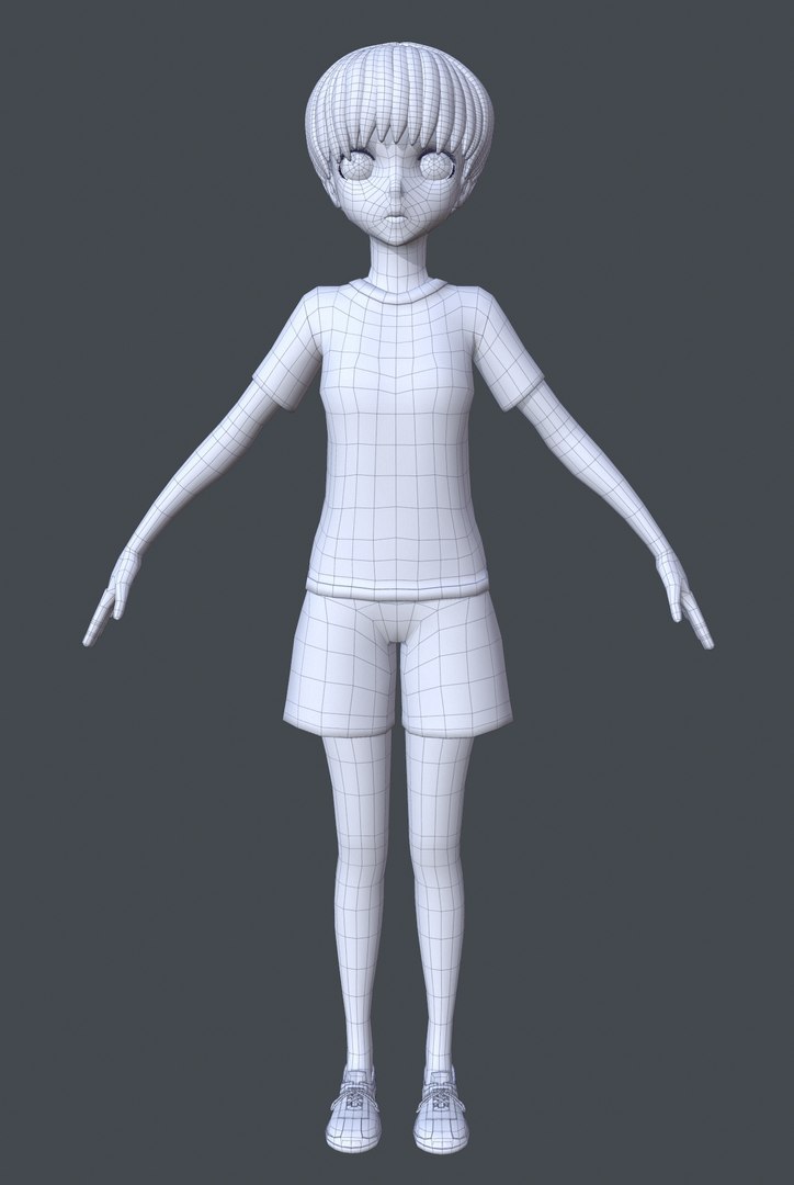 3d anime girl