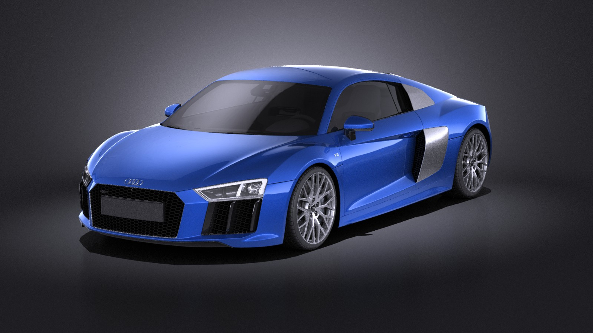 audi r8 v10 3d model