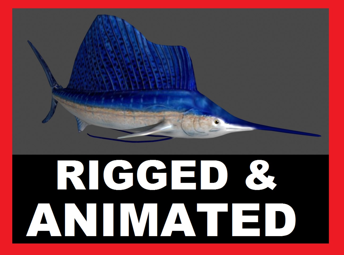 Max Fish Rigged Animation