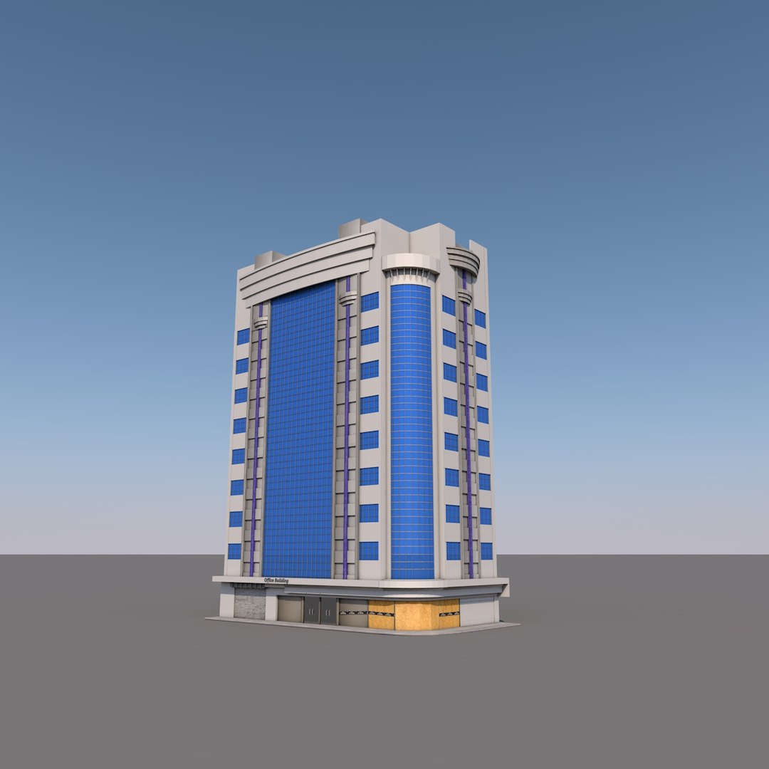 building modern glass fbx free