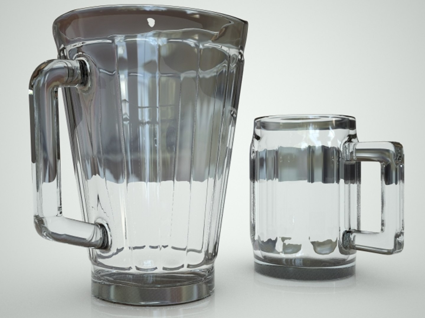 Beer Pitcher Mug 3d Model