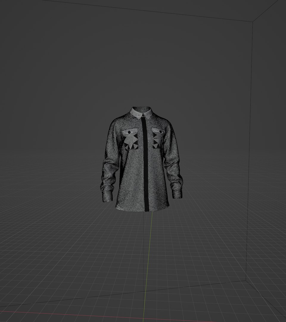 3D Realistic Shirt With All Different Cuts In One Project Model ...