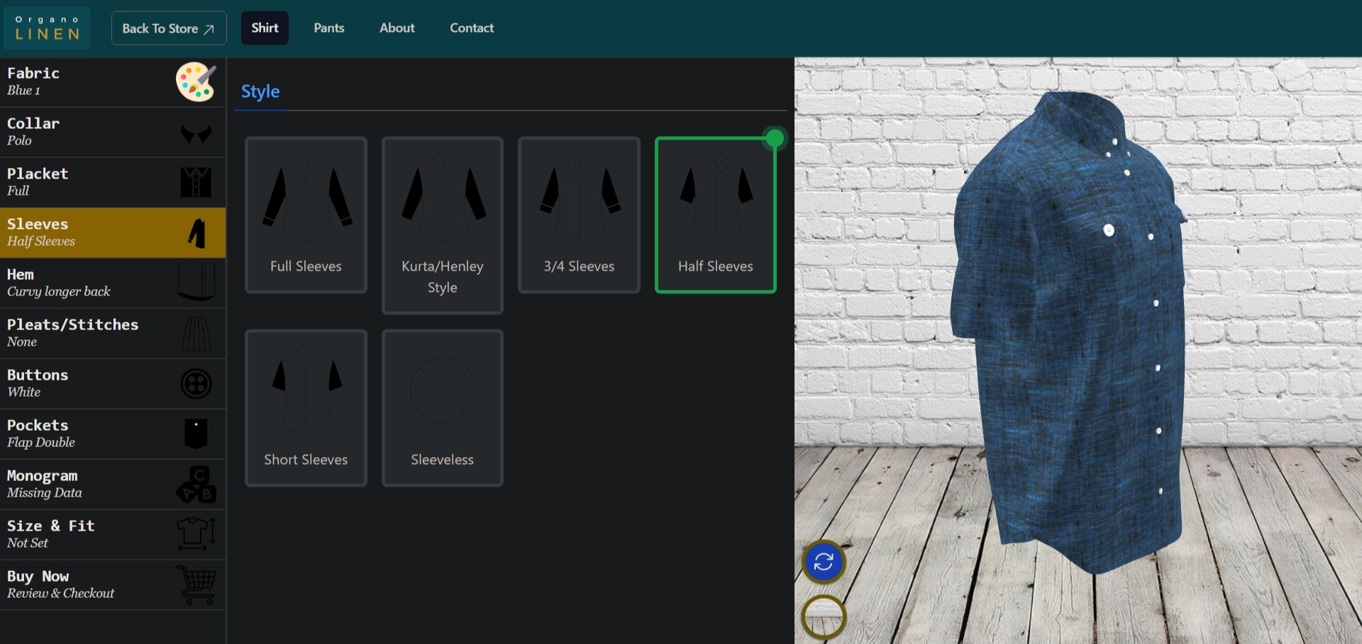 3D Realistic Shirt With All Different Cuts In One Project Model ...