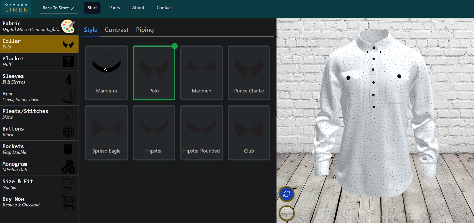 3D Realistic Shirt With All Different Cuts In One Project Model ...