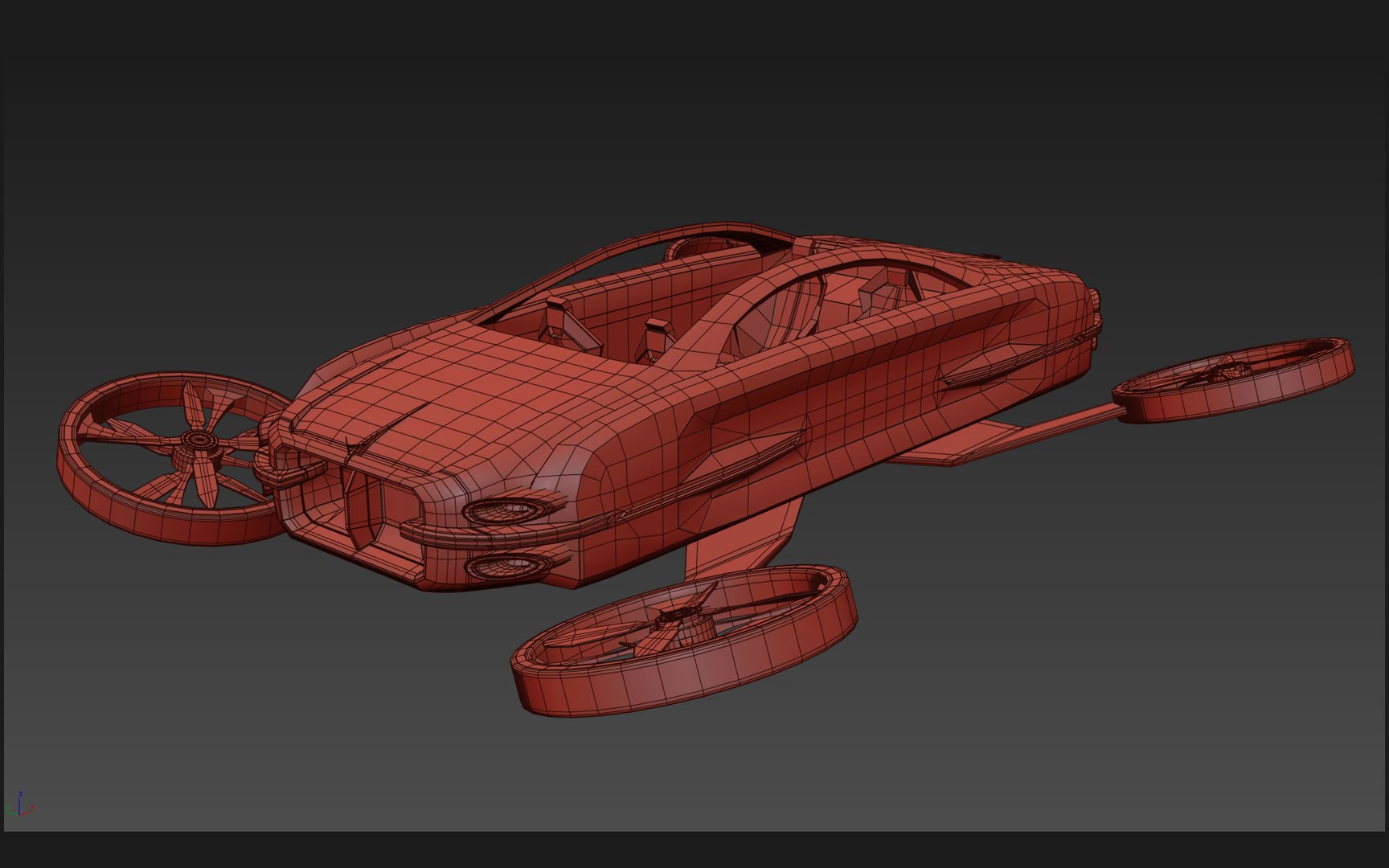 T Copter Car 68 3D - TurboSquid 2144359