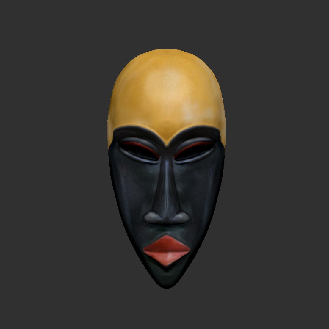 3D Realistic African Mask Model - TurboSquid 1320404