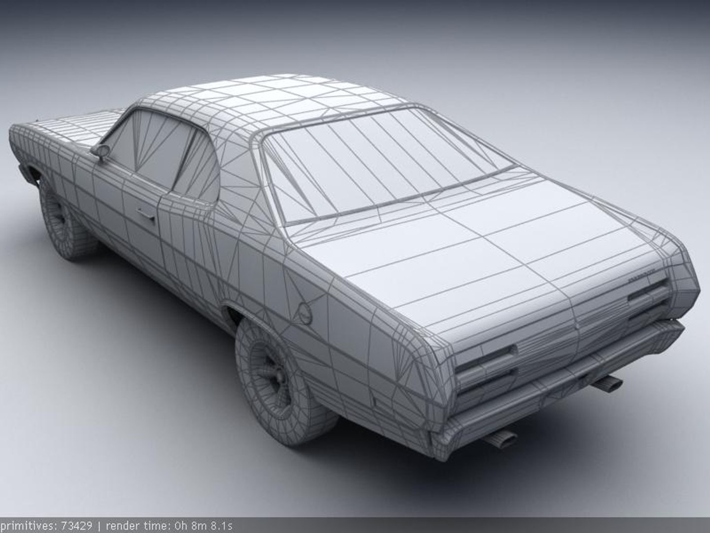 Duster 70-71 3d Model