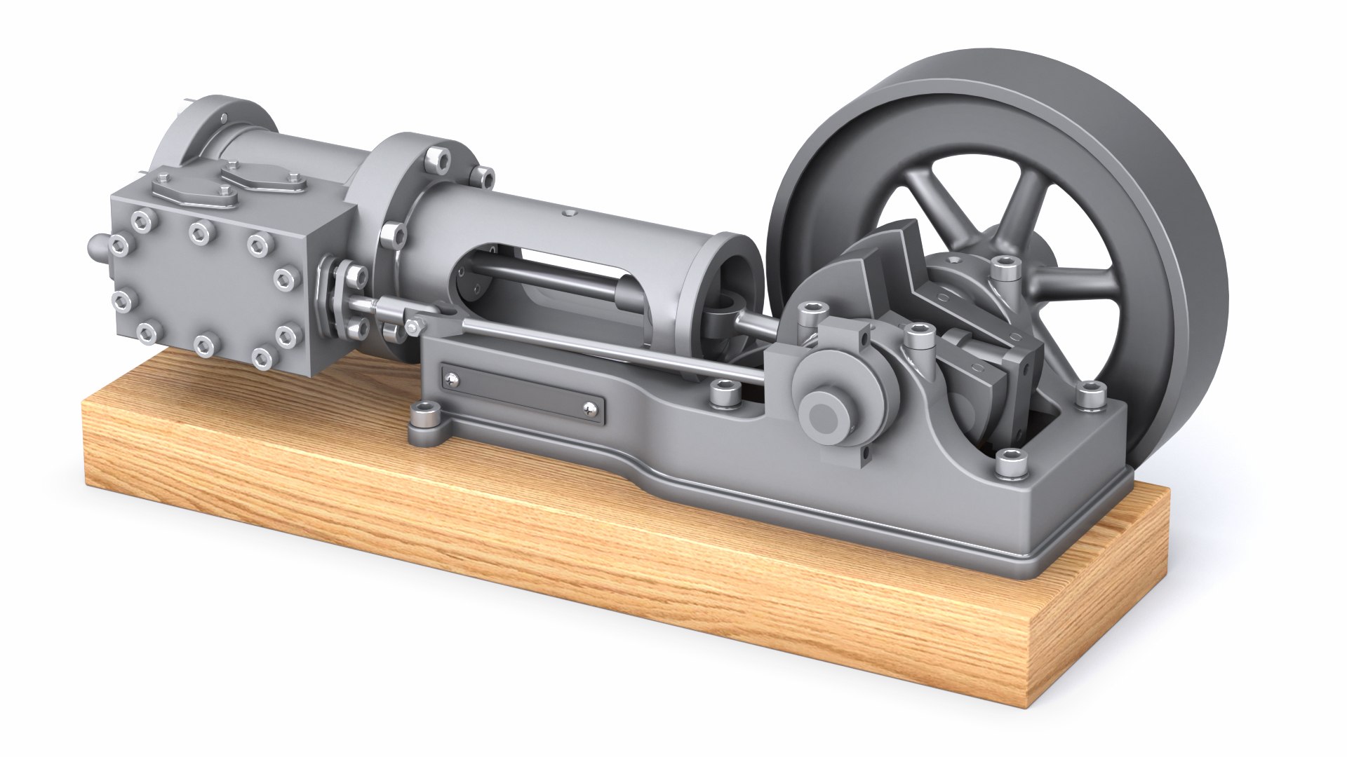 3D Steam Engine - TurboSquid 1894775