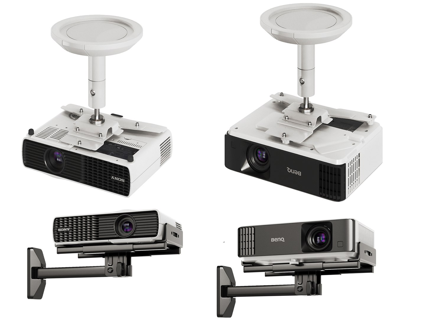 Projector Set BenQ Sony Model - TurboSquid 2388172