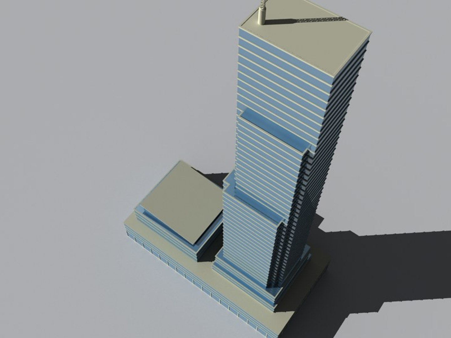 3d model of bloomberg tower skyscrapers