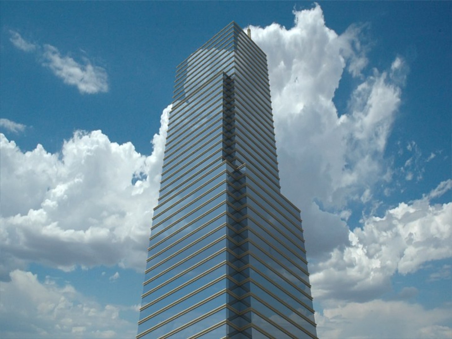 3d model of bloomberg tower skyscrapers