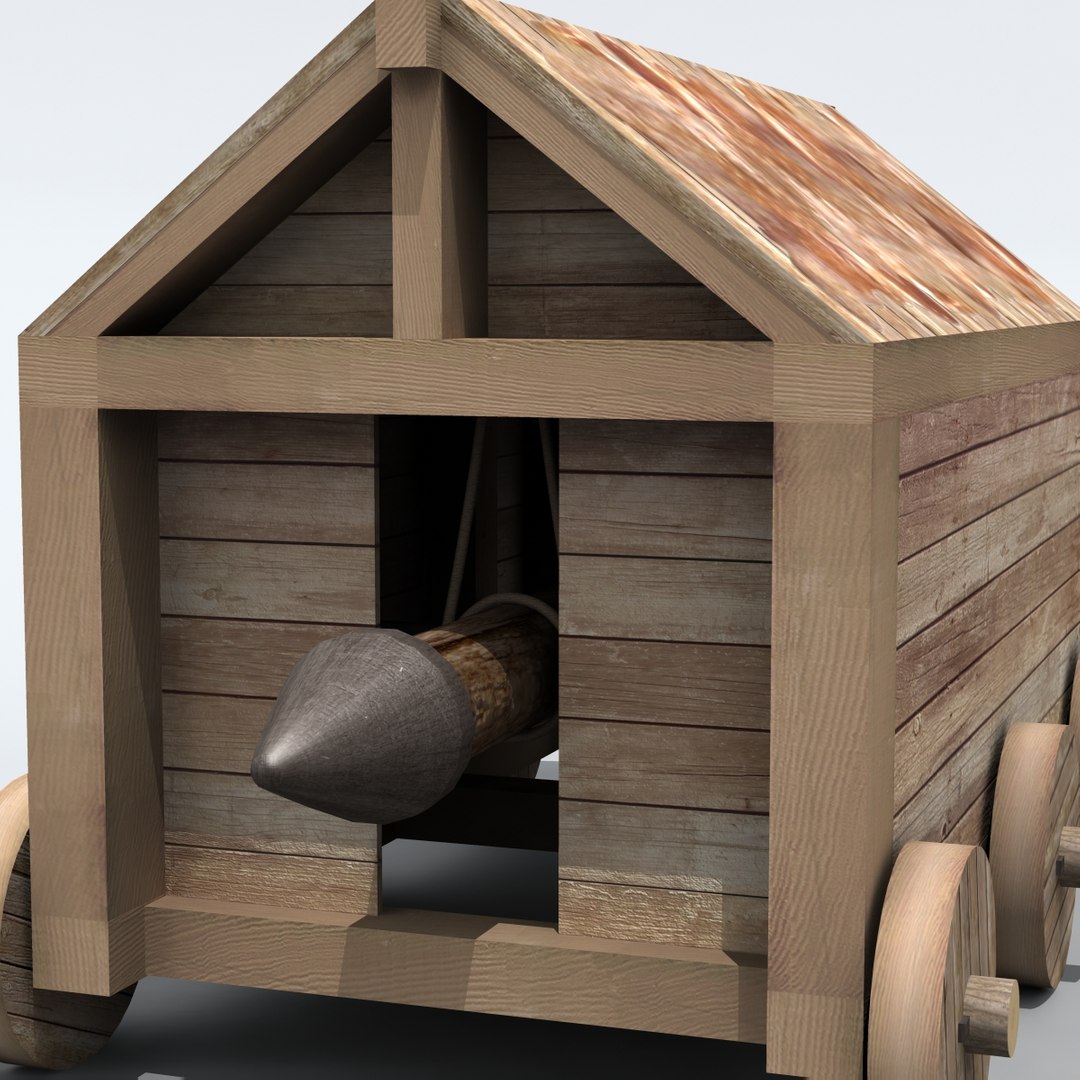 Medieval Ram Siege Weapons 3d Model